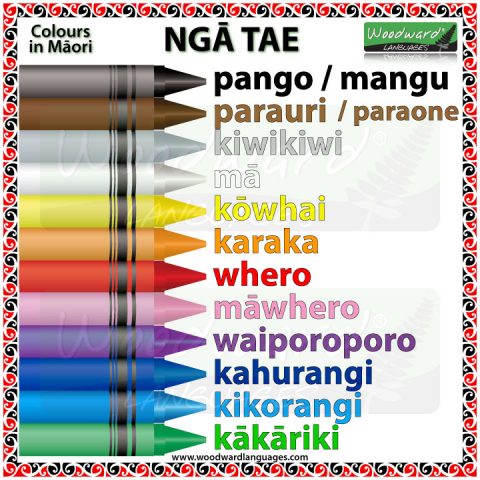 Colours in Māori – Ngā Tae Woodward Languages